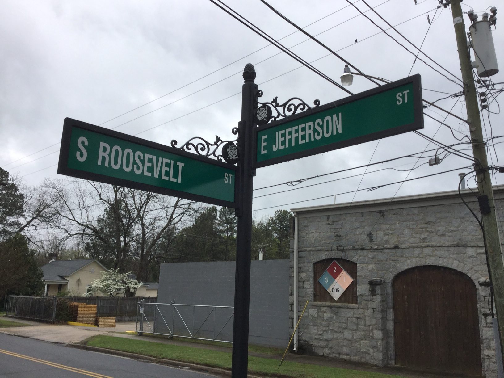 Victorian Street Sign at South Roosevelt Street and East Jefferson ...